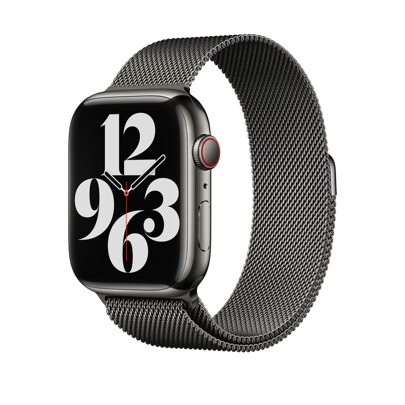 45mm Graphite Milanese Loop – Aleph ألف